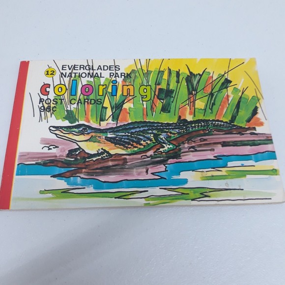 Office | Vintage Rare 1973 Florida Everglades National Park Coloring ...